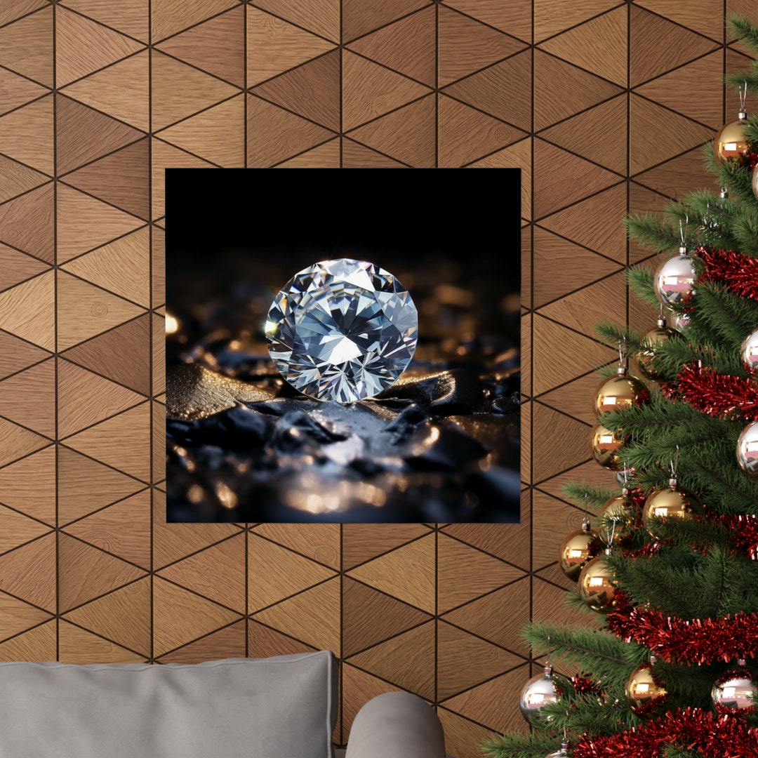 Single Diamond Poster // Diamond Lovers Poster // Wedding Wall Decor ...