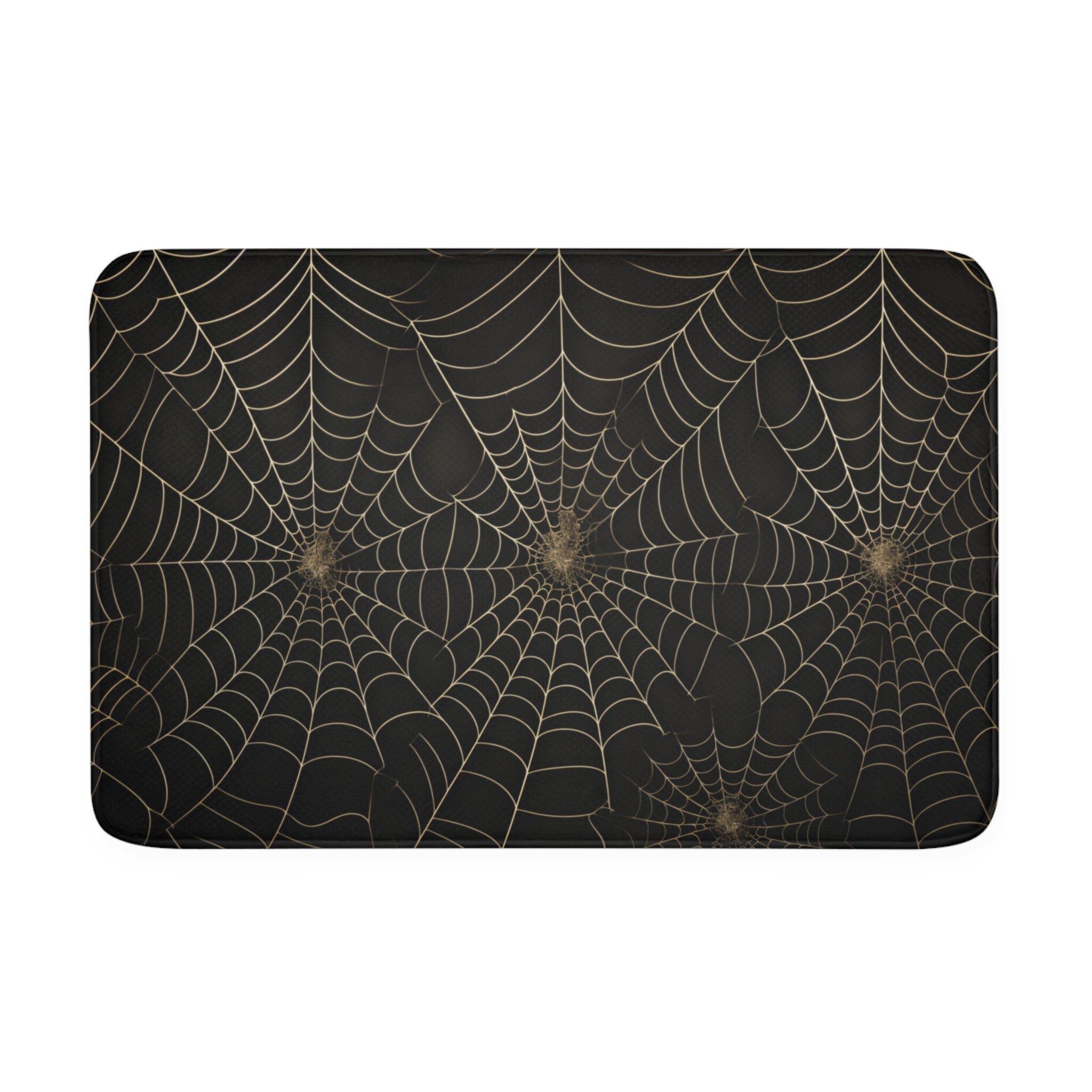 Spider Webs Bath Mat //halloween Bath Mat // Spooky Spider // - Etsy