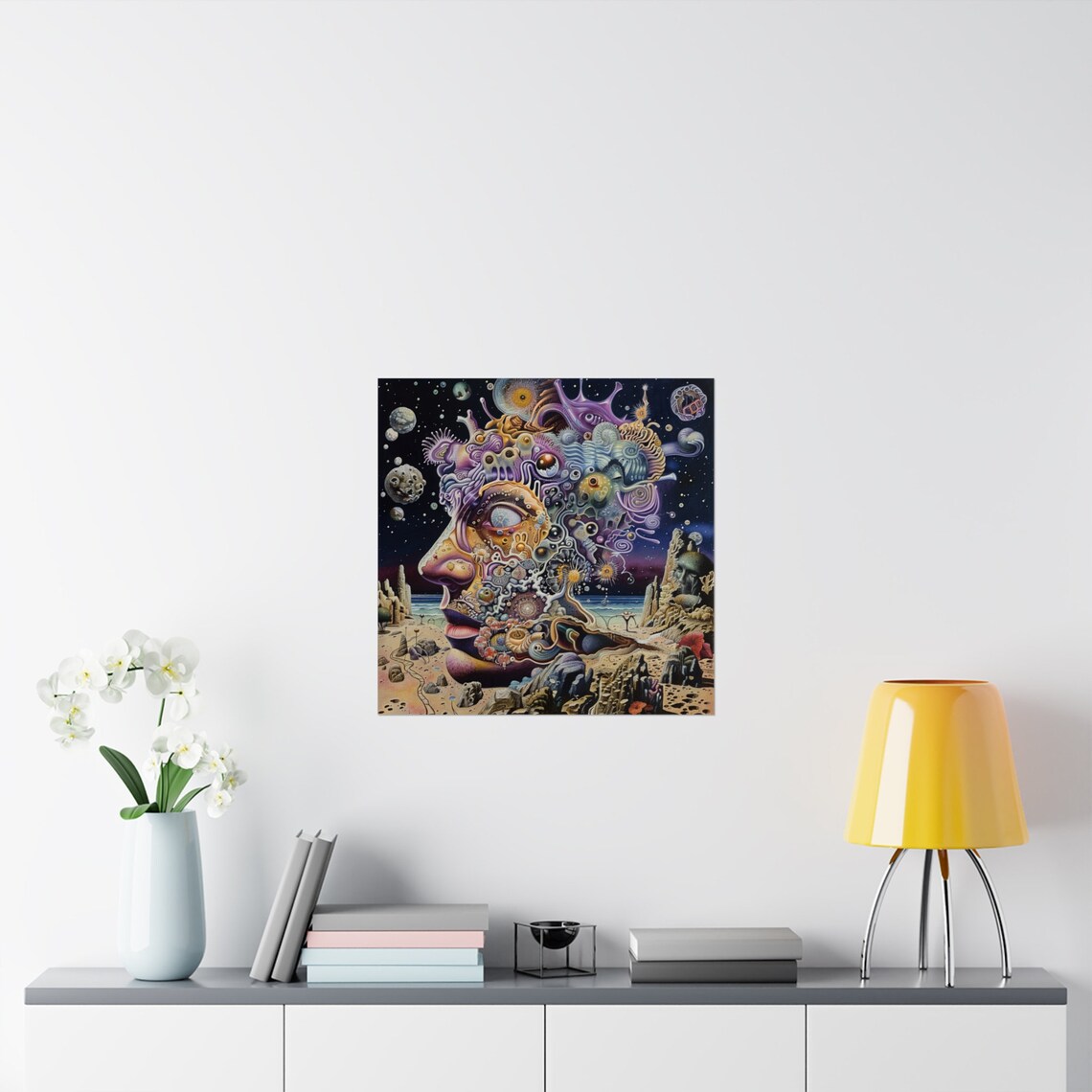 Homeostasis Spiritual Being Poster // Trippy Abstract Portrait Poster ...