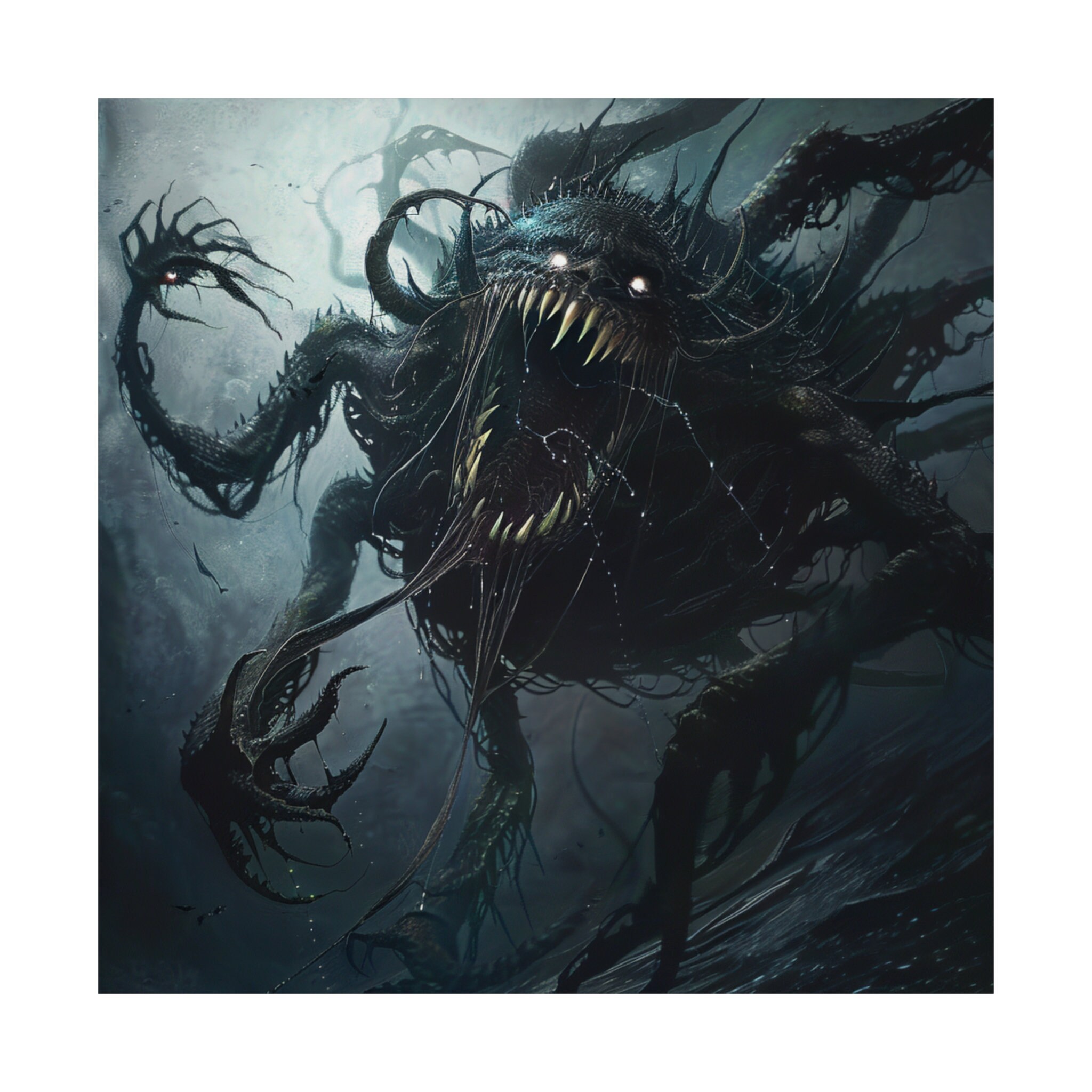 Demented Spider Poster // Nightmare Spider Wall Decor // Halloween ...