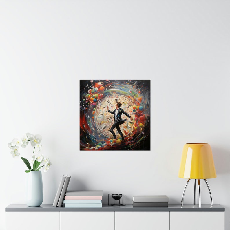Time Loop Wall Art // Running Out of Time Poster // the Time Has Come ...