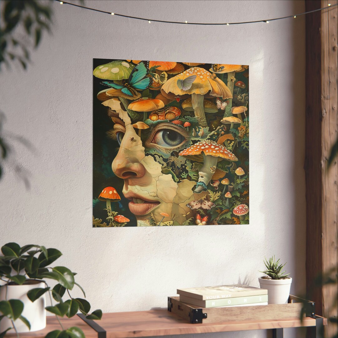 Shroom Mindset Poster // Weed Humor // Marijuana Wall Art // Mushroom ...