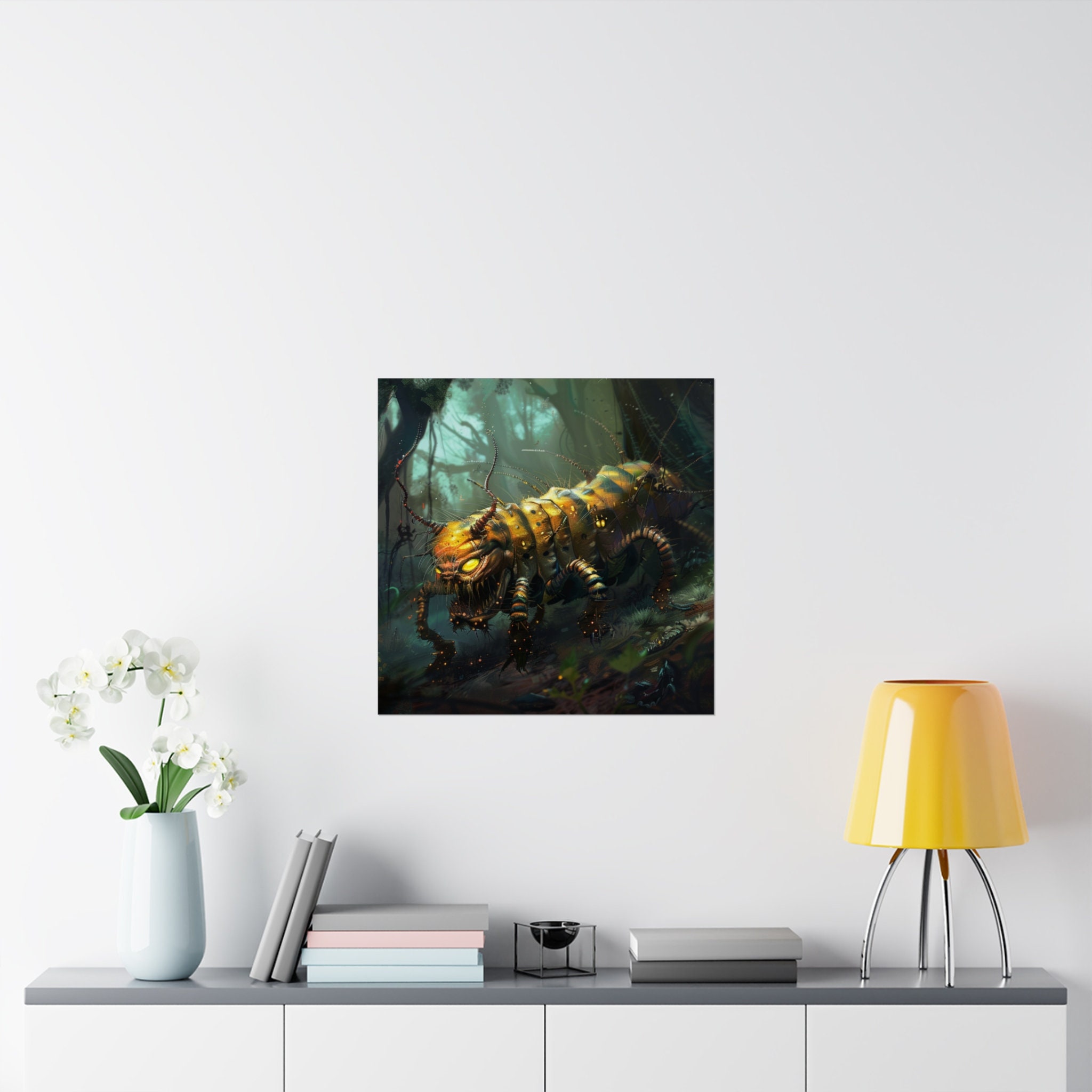 Nightmare Caterpillar Poster // Caterpillar Wall Decor // Halloween ...