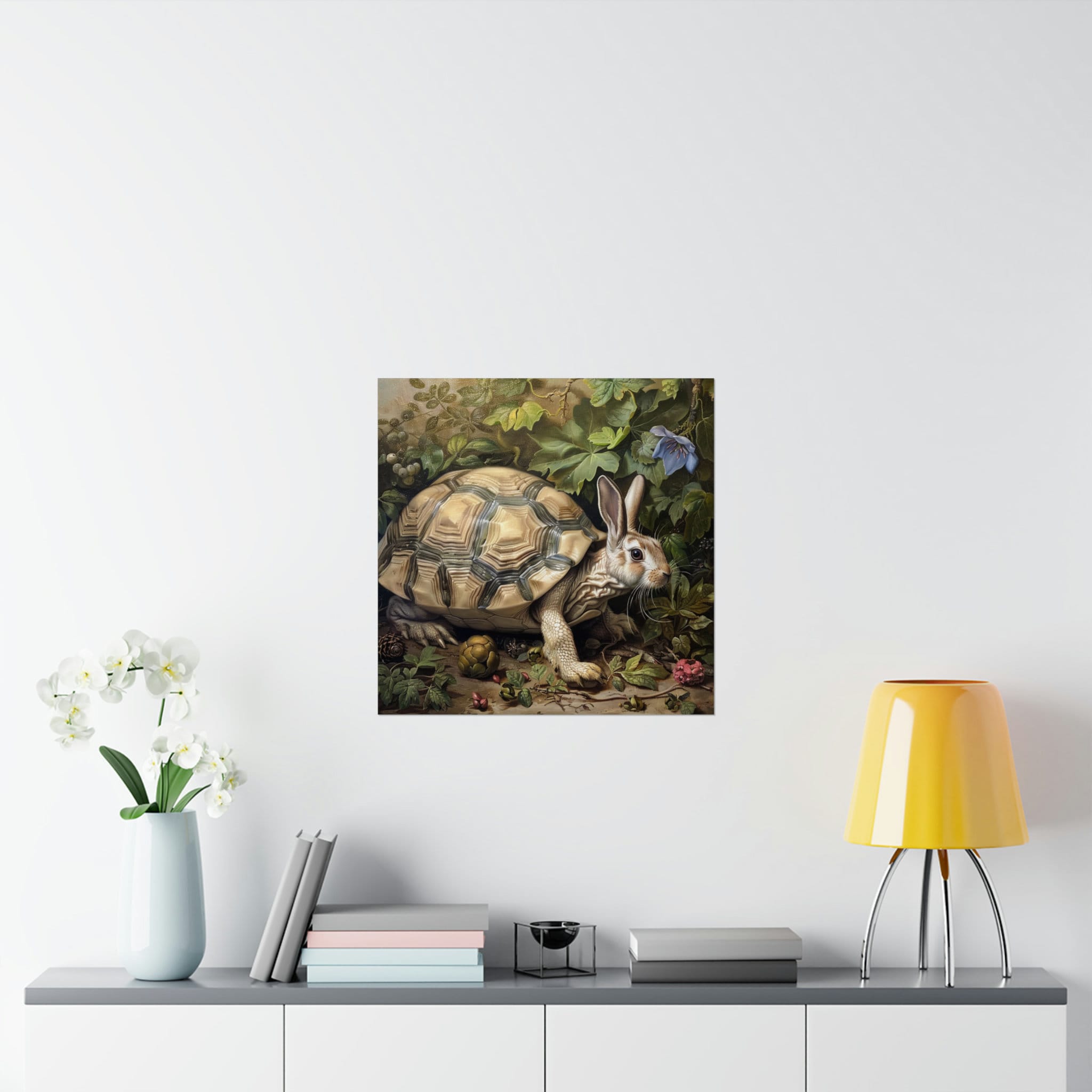 Tortoise and the Hare Had a Baby Poster // Turtle and Rabbit Funny ...
