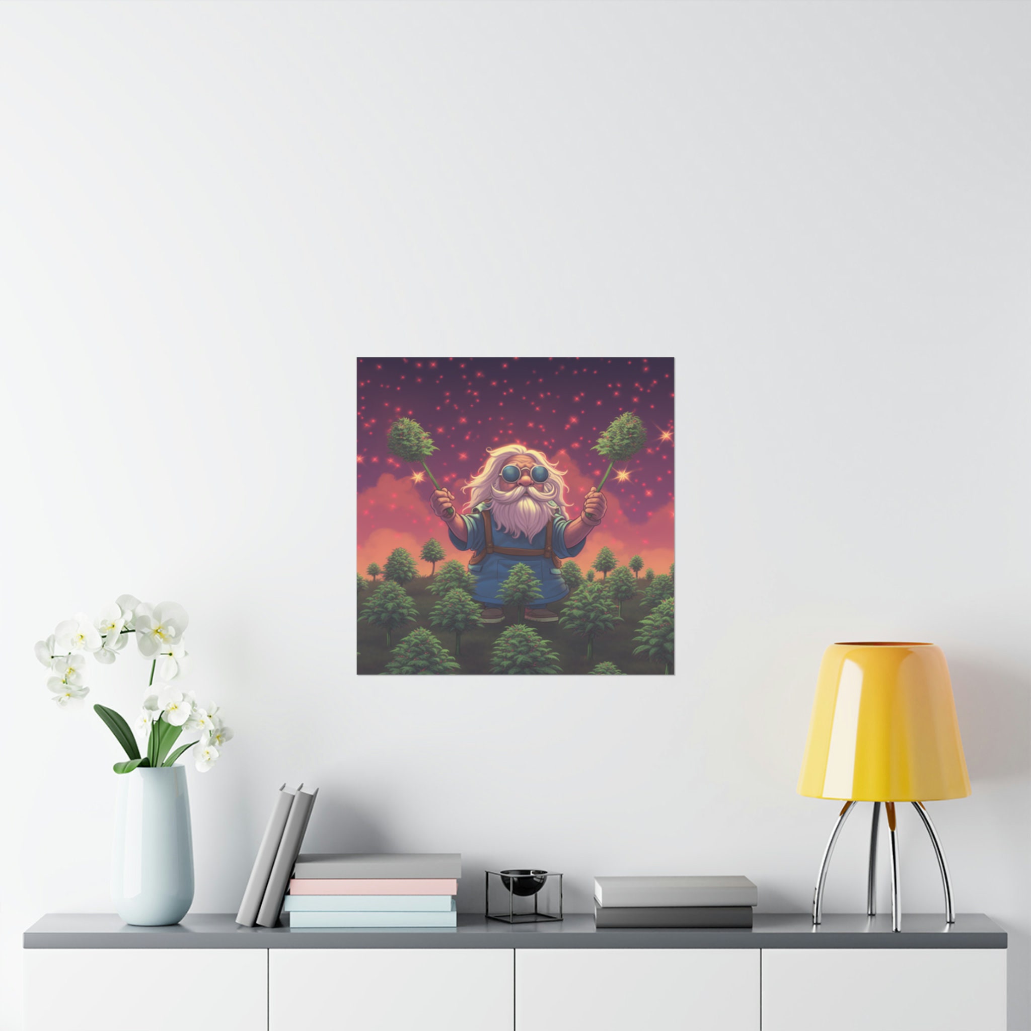 Marijuana Wizard Poster // Weed Humor // Marijuana Grow Wall Art ...