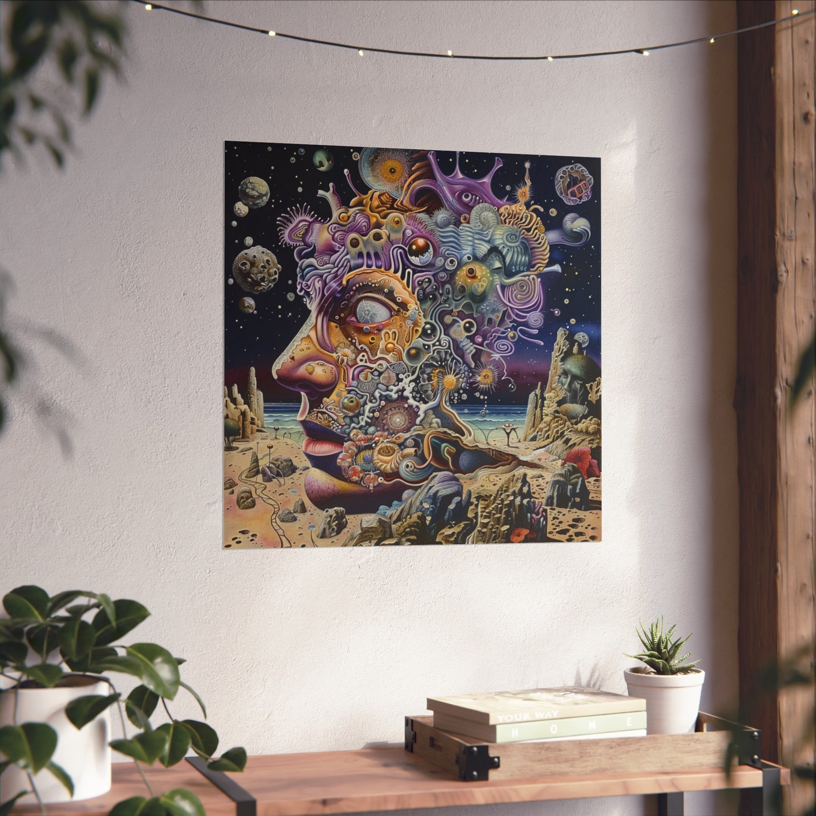 Homeostasis Spiritual Being Poster // Trippy Abstract Portrait Poster ...