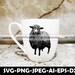 Sheep 1 Svg, Sheep Svg for Cricut-silhouette, Hand Drawn Sheep Svg ...