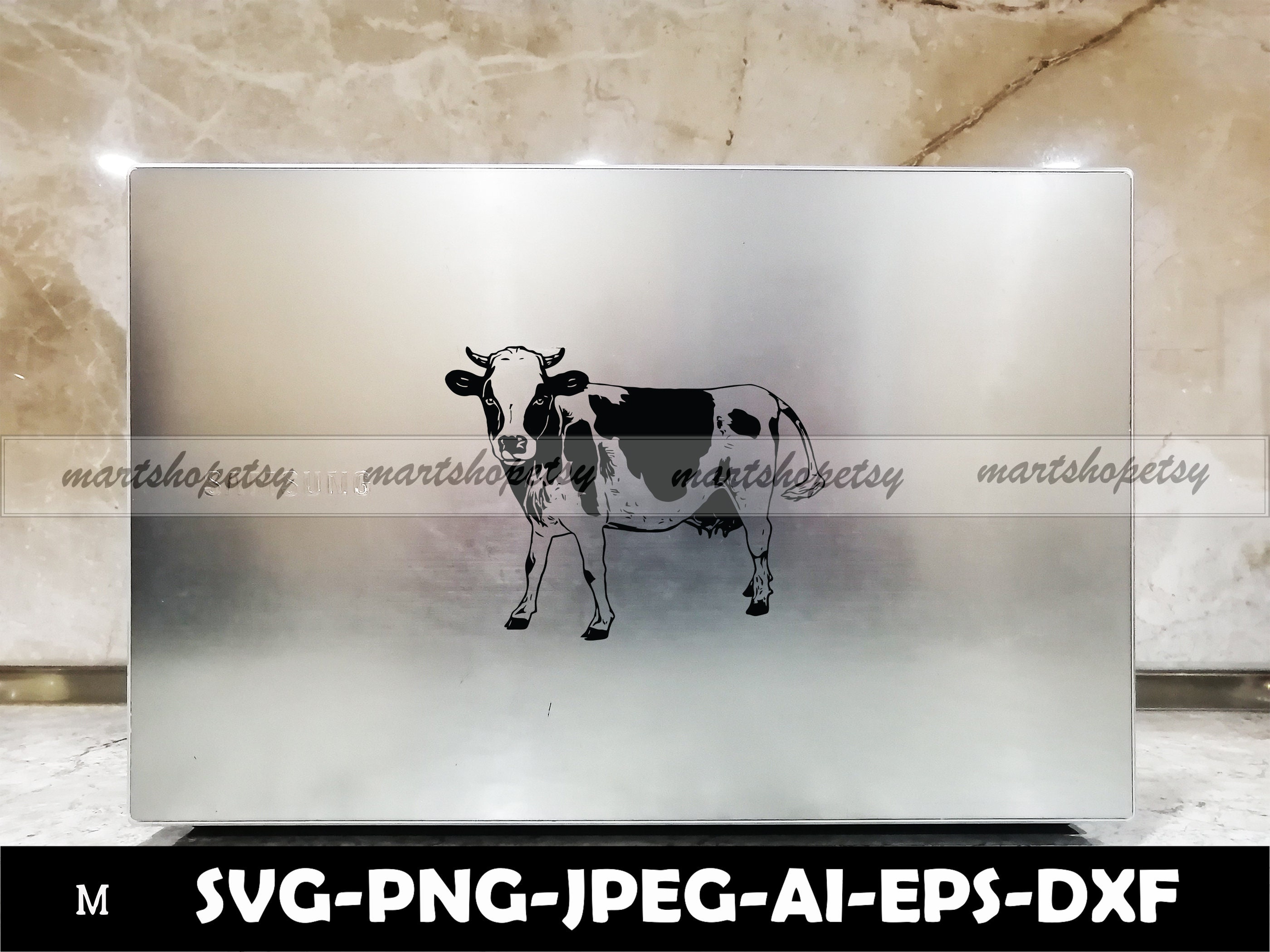 Cow 5 Svg Cow Svg for Cricut-silhouette Hand Drawn Cow Svg | Etsy