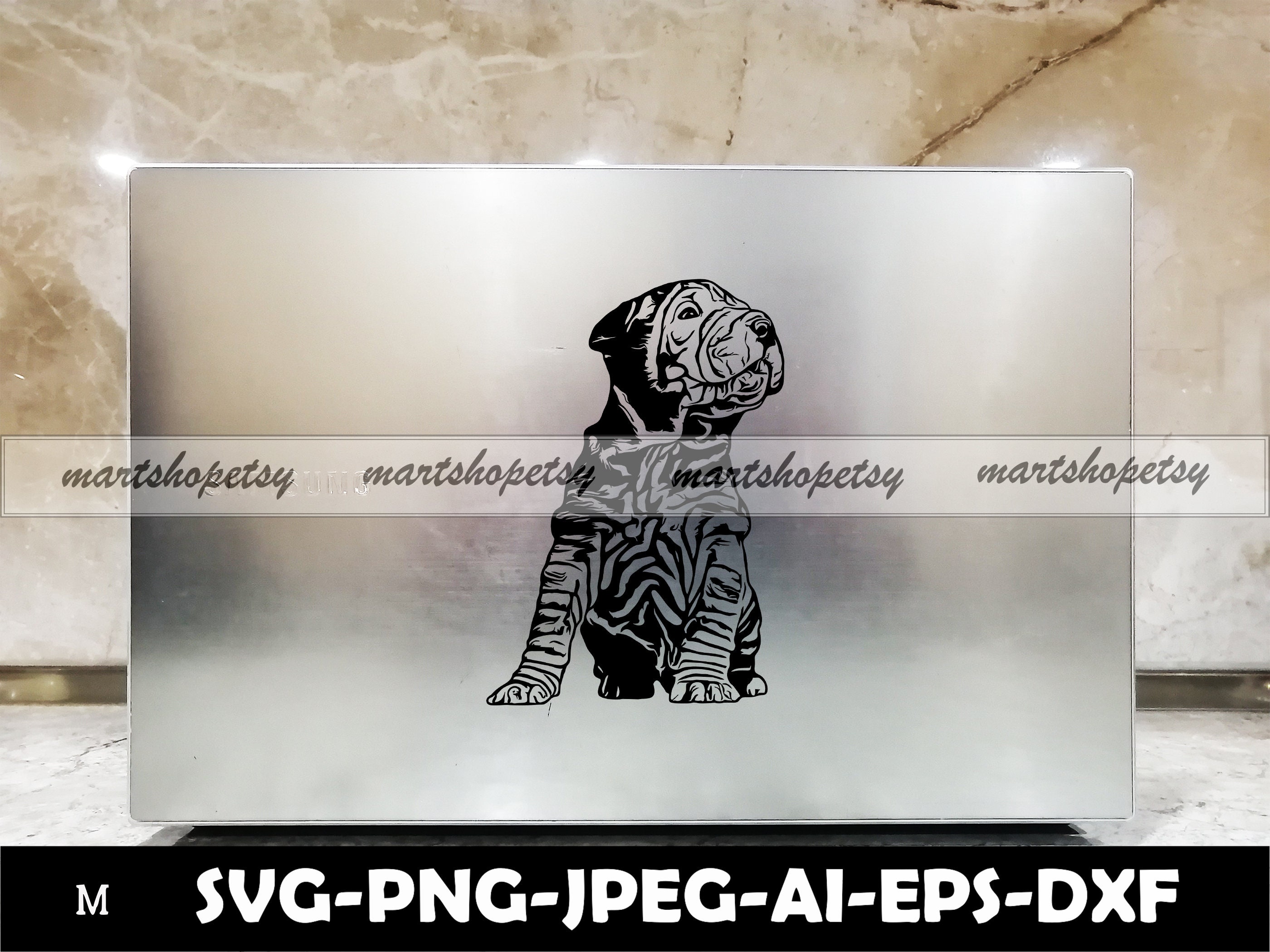 Shar Pei 1 Svg Dog Shar Pei Dog Svg File for Cricut Shar | Etsy