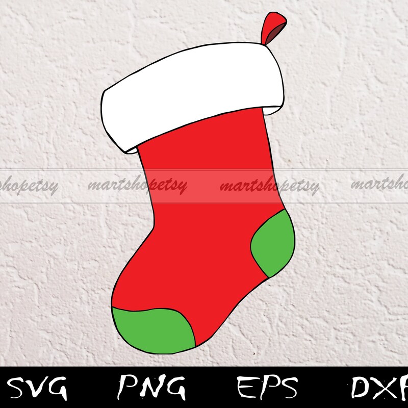 Stocking Svg - Etsy