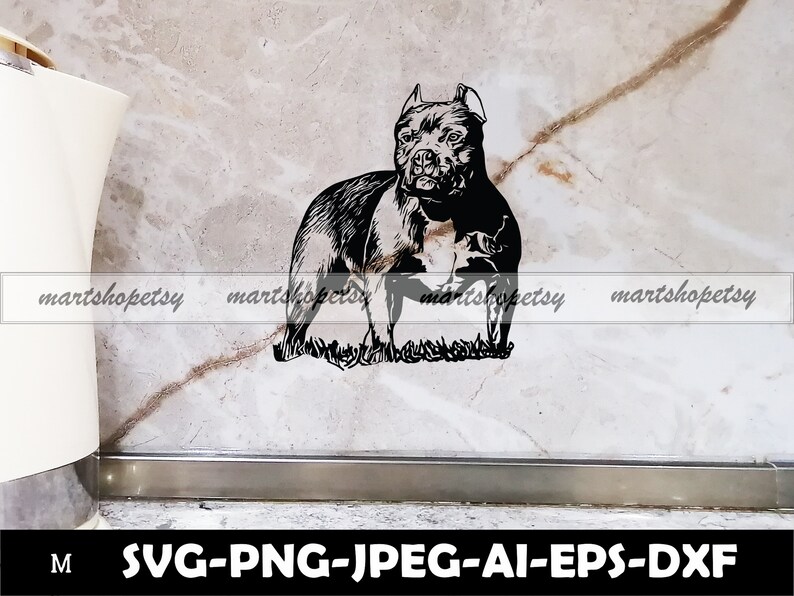 American Bully 1 Svg-png-eps-dxf-jpeg Pet Lover Dog Svg | Etsy