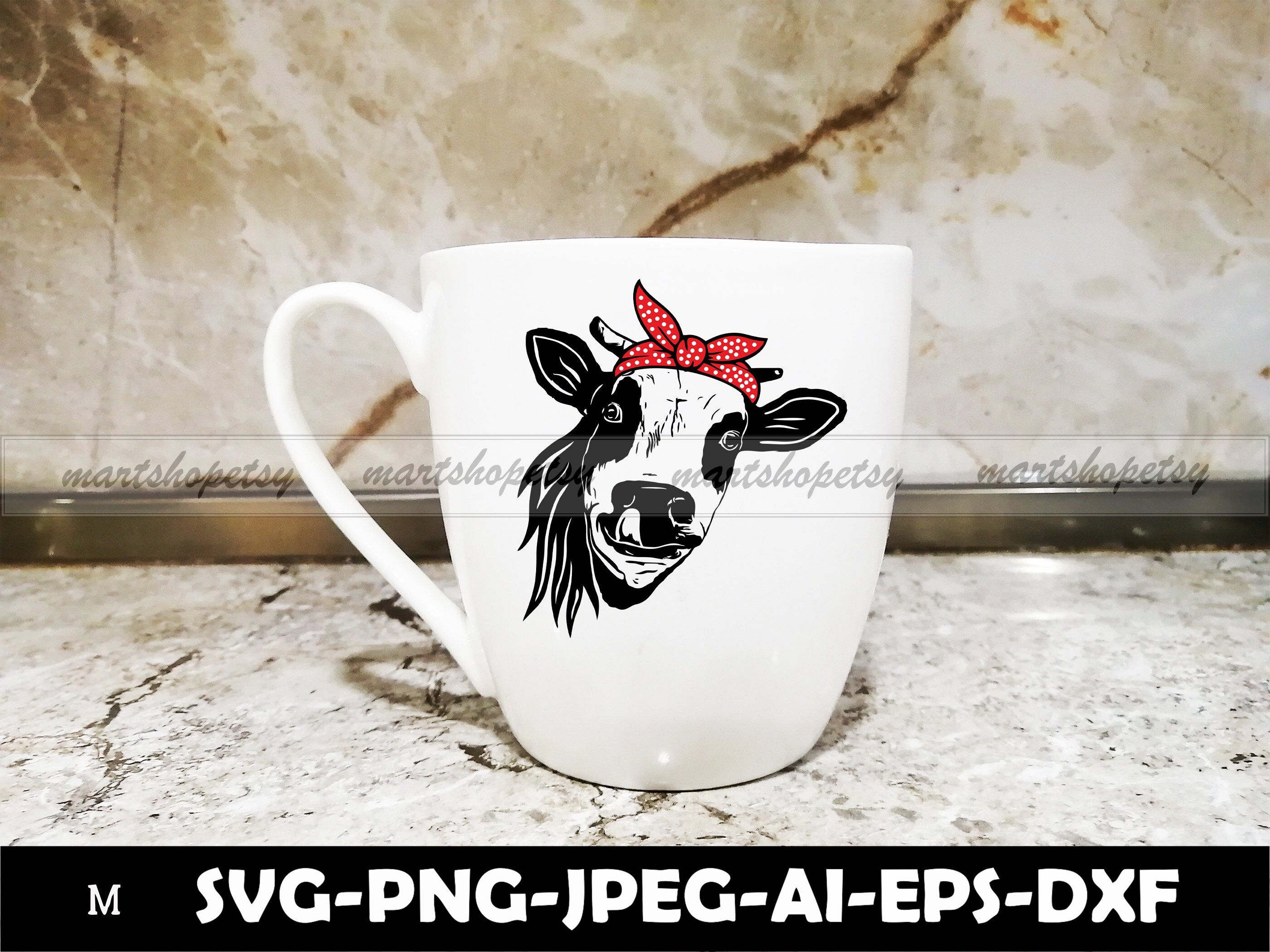 Cow Layered 2 Svg Cow With Bandana Svg for | Etsy