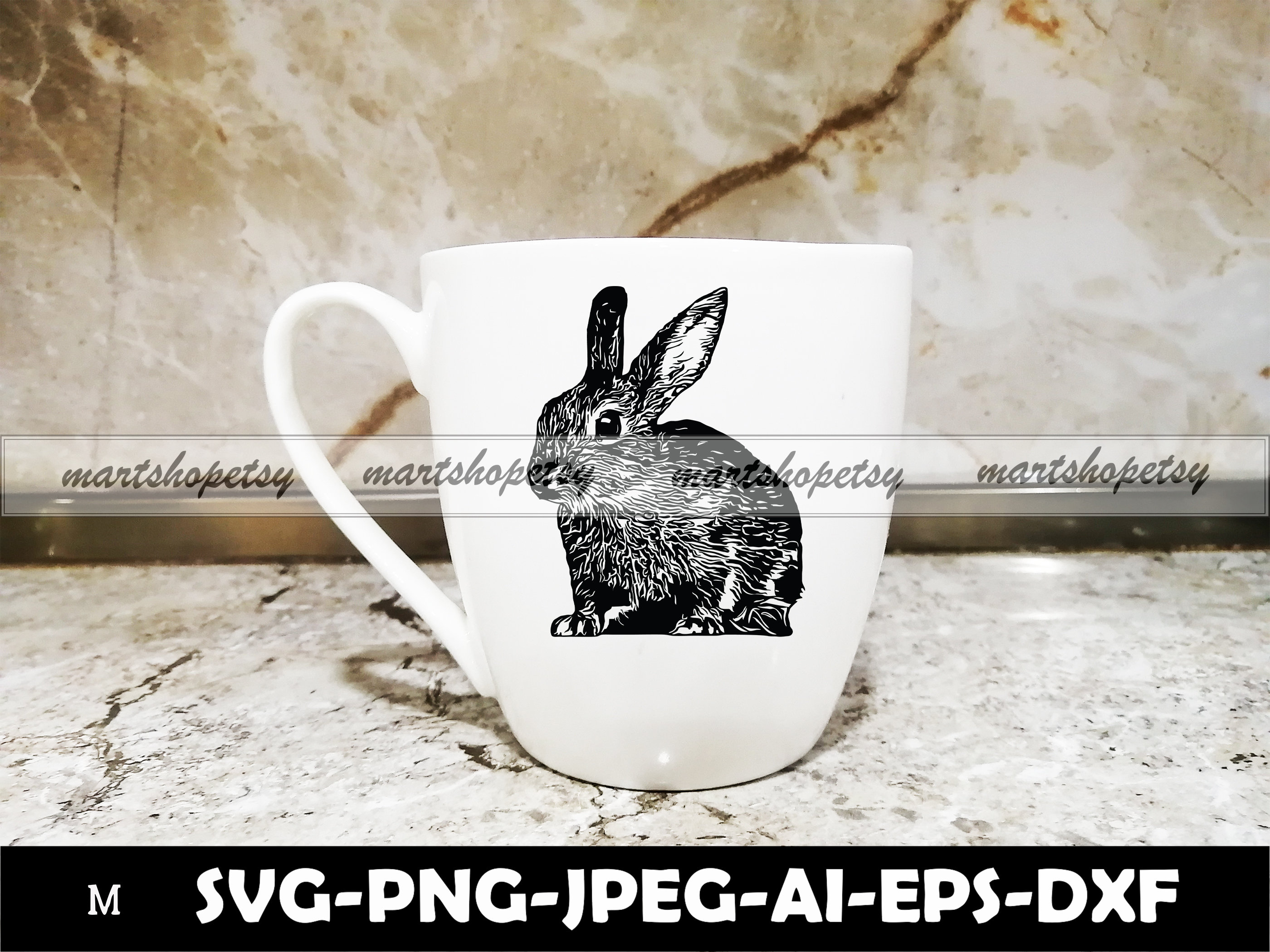 Hase 3 Svg Hase Svg für Cricut-Silhouette Handgezeichneter - Etsy.de