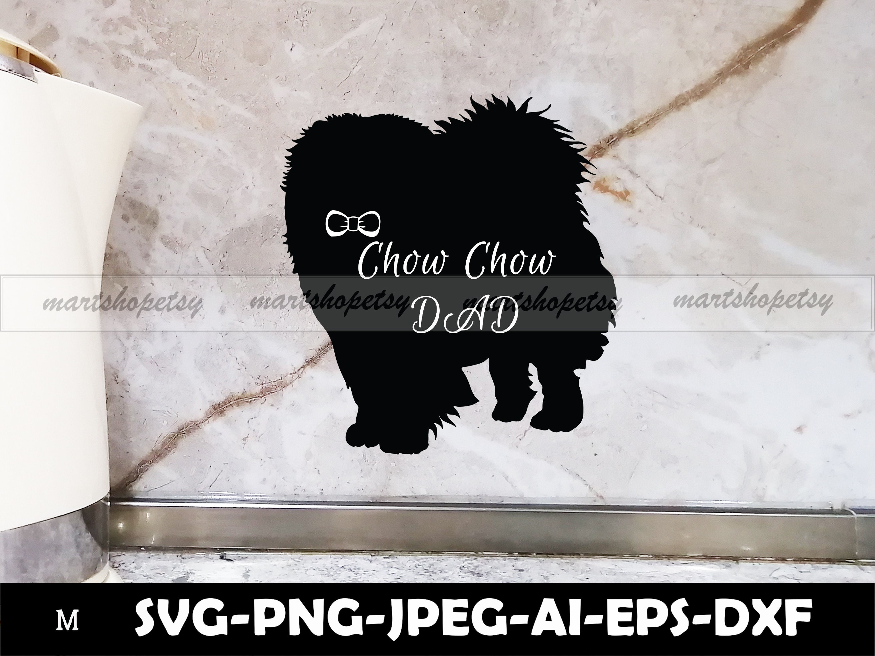 Chow Chow 2 Svg-png-eps-dxf-jpeg-ai Chow Chow Layered Svg | Etsy