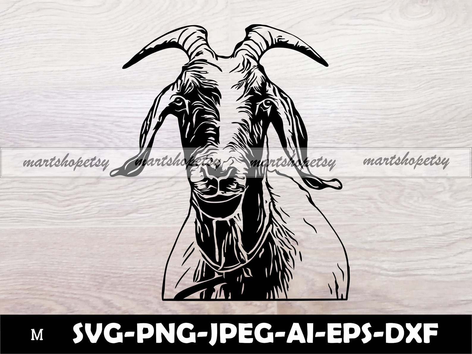 Goat 1 Svg Goat Svg for Cricut-silhouette Hand Drawn Goat | Etsy