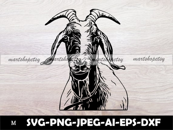 Goat 1 Svg Goat Svg for Cricut-silhouette Hand Drawn Goat | Etsy