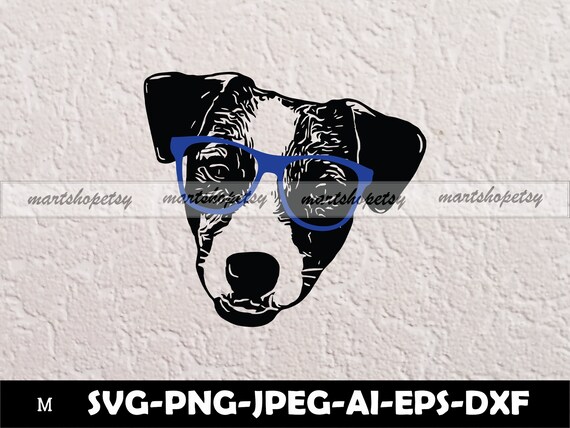 Jack Russell Terrier 3 Svg Jack Russell Svg With Blue | Etsy