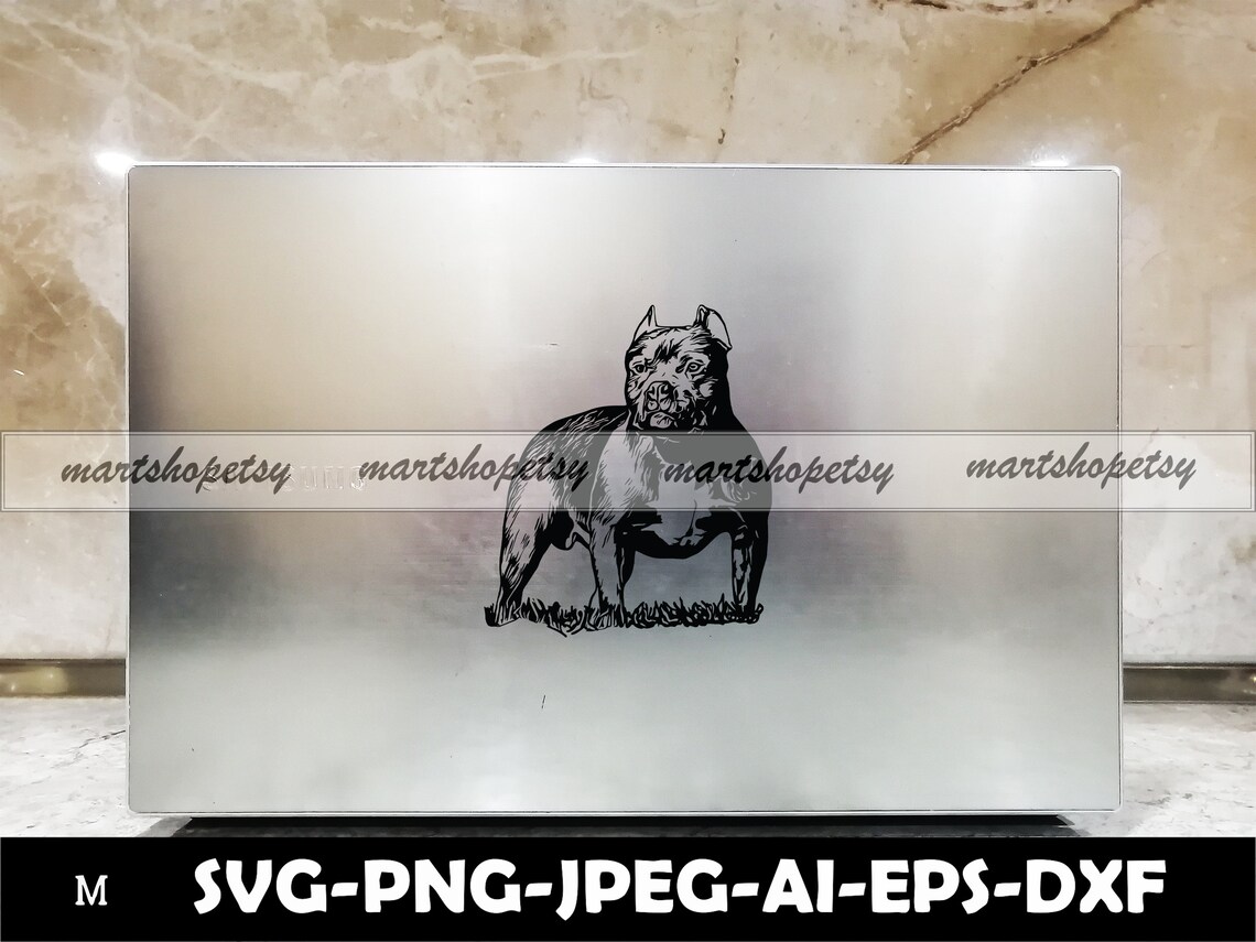 American Bully 1 Svg-png-eps-dxf-jpeg Pet Lover Dog Svg | Etsy