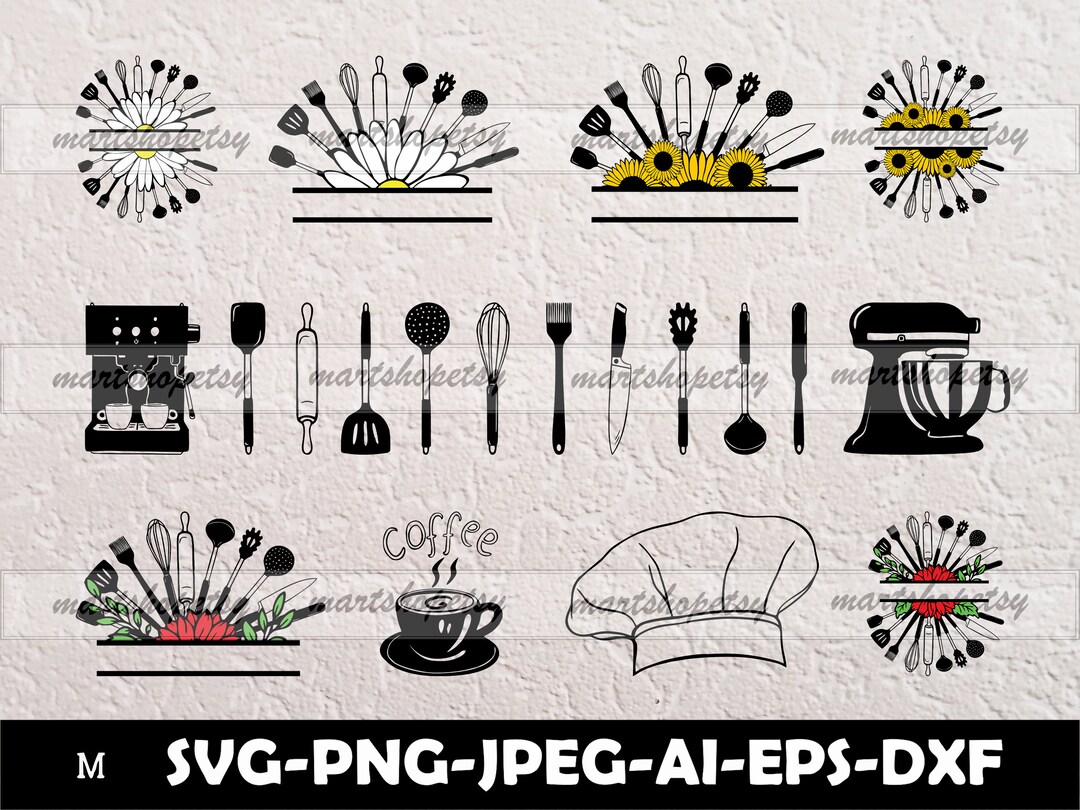 Kitchen Svg, Kitchen Svg Bundle, Kitchen Cut Files, Kitchen Svg With ...
