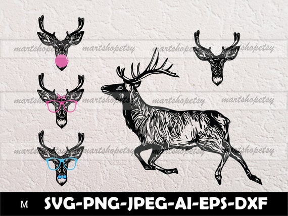 Hirsch svg Hirsch Svg Bundle Hirsch Svg für Cricut Hirsche - Etsy ...