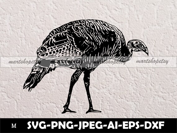 Turkey3 Svg Turkey Svg for Cricut-silhouette Hand Drawn | Etsy