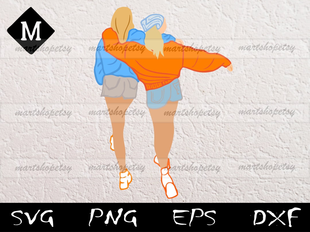 Custom Best Friends Portrait Svg, Custom Friends Svg File, Best Friends ...