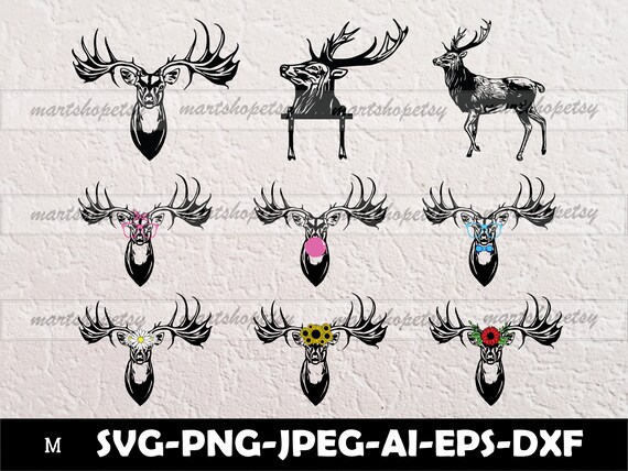 Deer Svg Deer Svg Bundle Deer Svg for Cricut Deers With | Etsy
