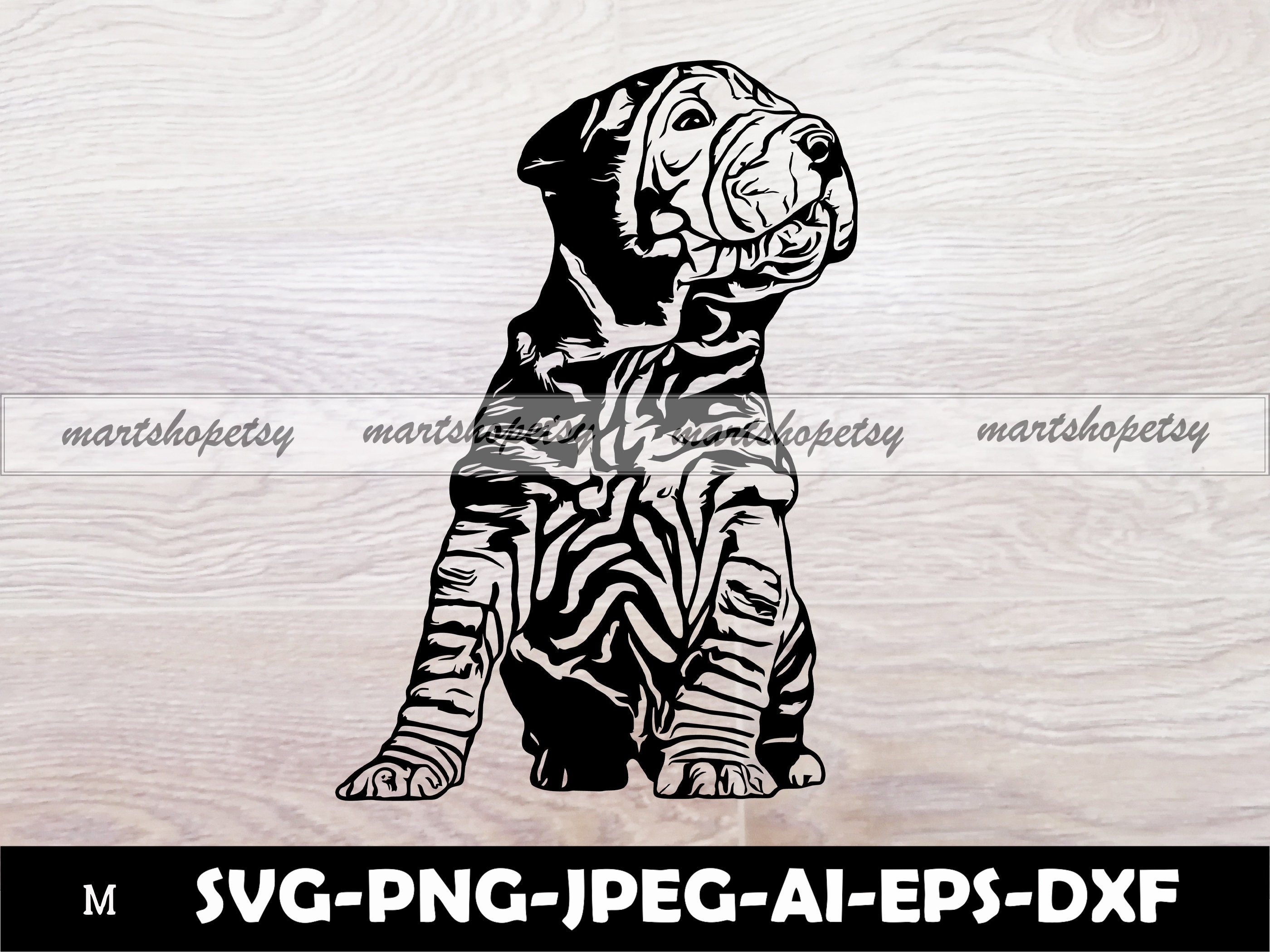 Shar Pei 1 Svg Dog Shar Pei Dog Svg File for Cricut Shar - Etsy Australia