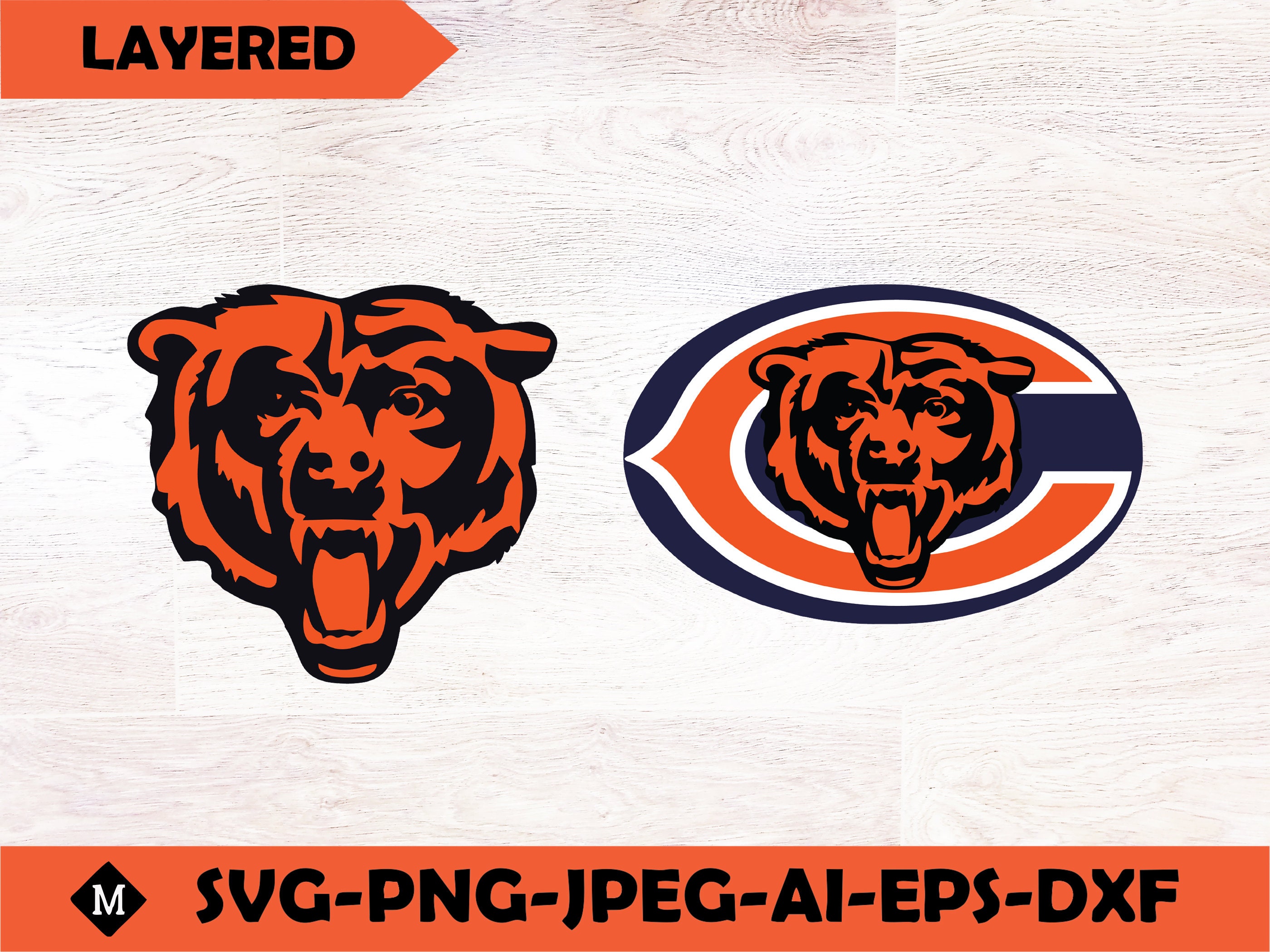 Chicago bears SVG Chicago Bears Logo SVG Chicago Bears Svg | Etsy