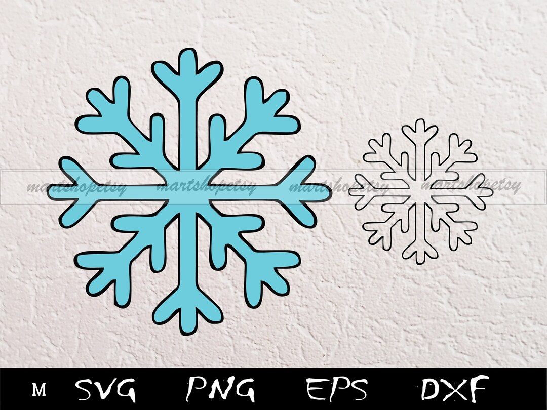 Snow Flake Svg, Flake Svg for Cricut, 2 PCS Svg-dxf Files for Laser ...