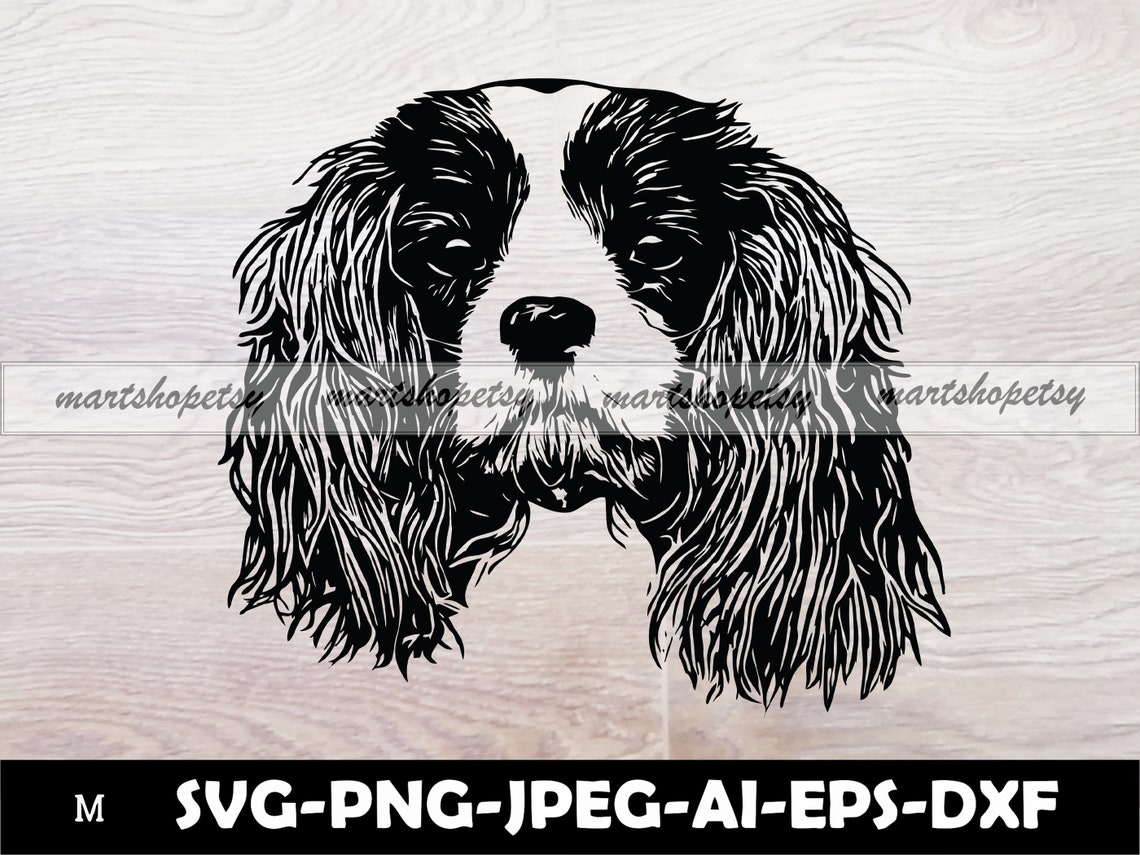 Cavalier King Charles Spaniel 1 Svg-png-eps-dxf-jpeg Pet | Etsy