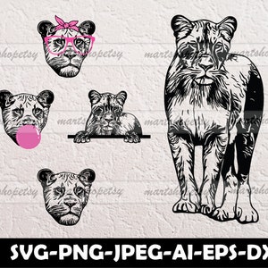 Lion Svg the Mother Lion Svg Bundle Lion Svg for Cricut - Etsy