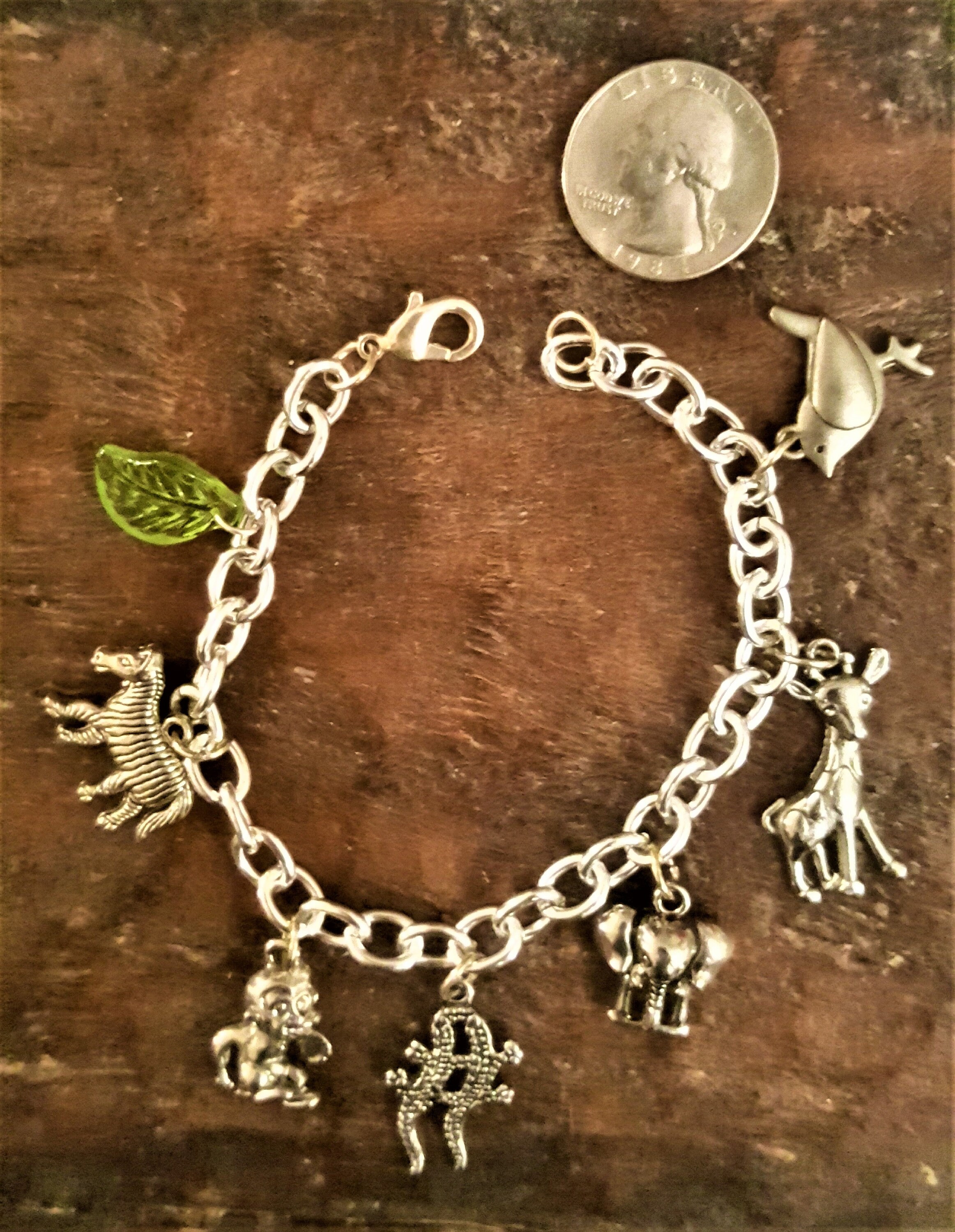 It's a Jungle Out There Jungle Animal Charm Bracelet Rainforest ...