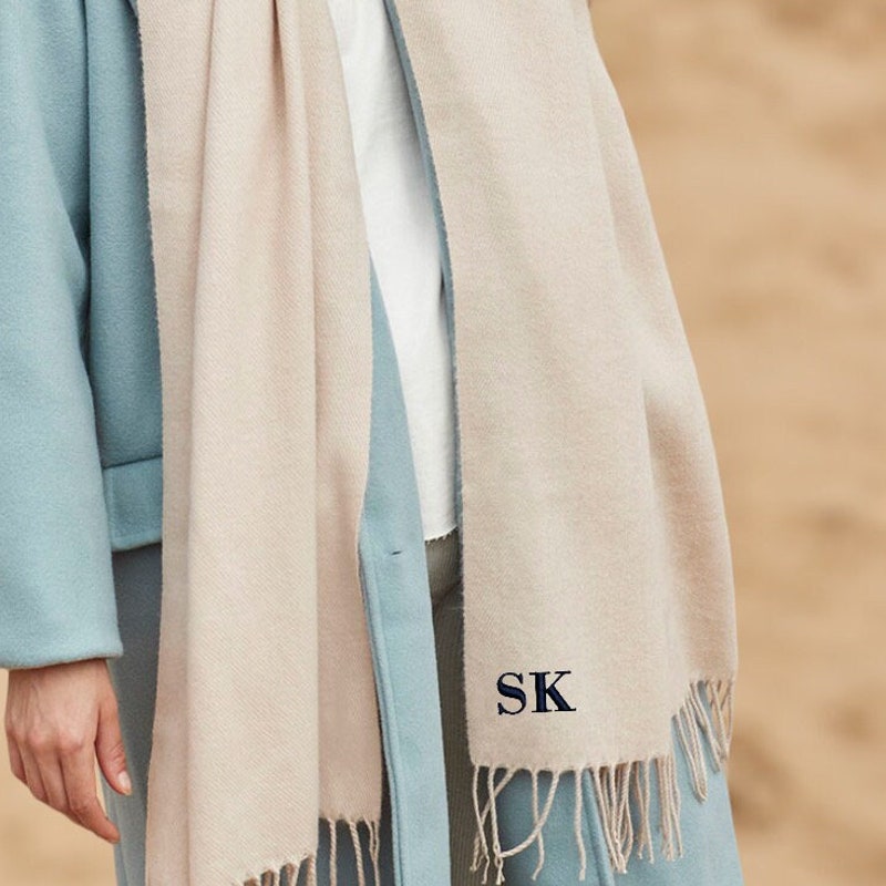 Monogrammed Scarf - Etsy