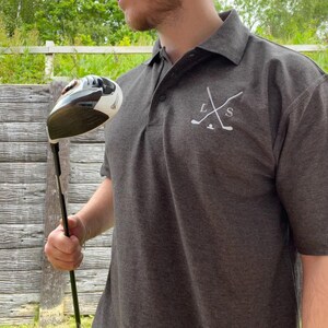 Custom GOLF Embroidered Polo Shirts for Men, Golf Slogan Polo, Initials ...