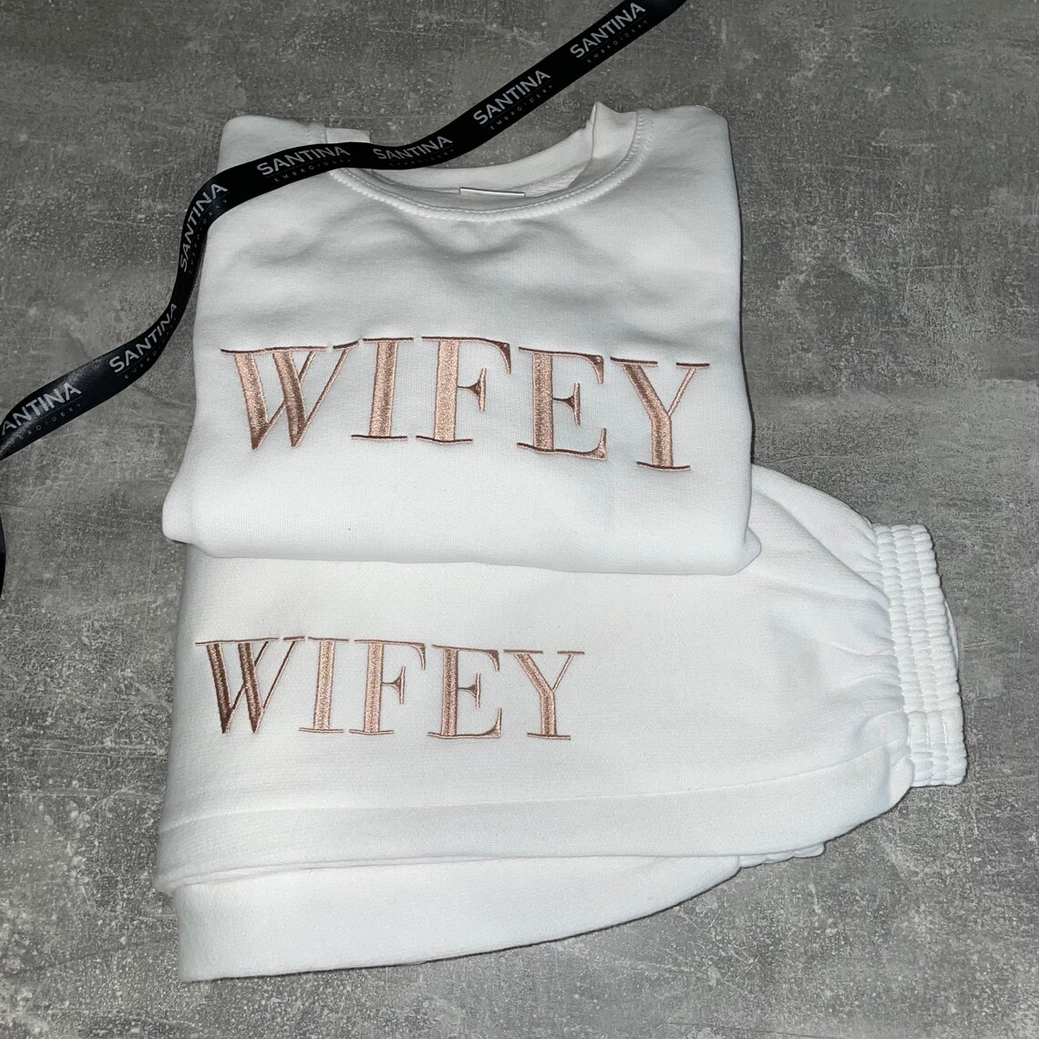Personalised Tracksuit Embroidered Personalised Bride Wifey - Etsy