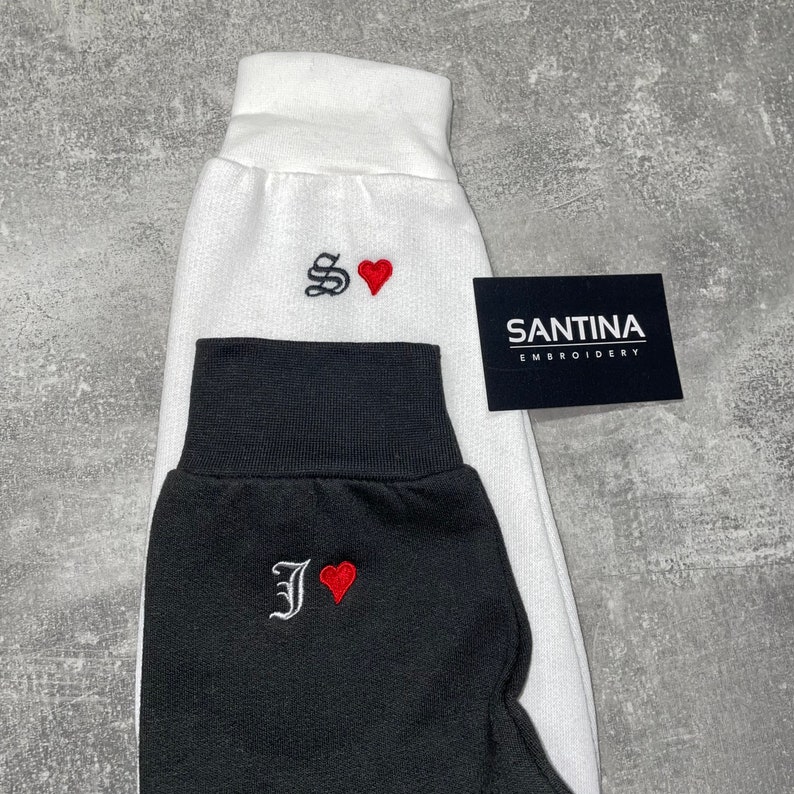 Personalised Sleeve Initial Hoodie Embroidered Sweatshirt - Etsy