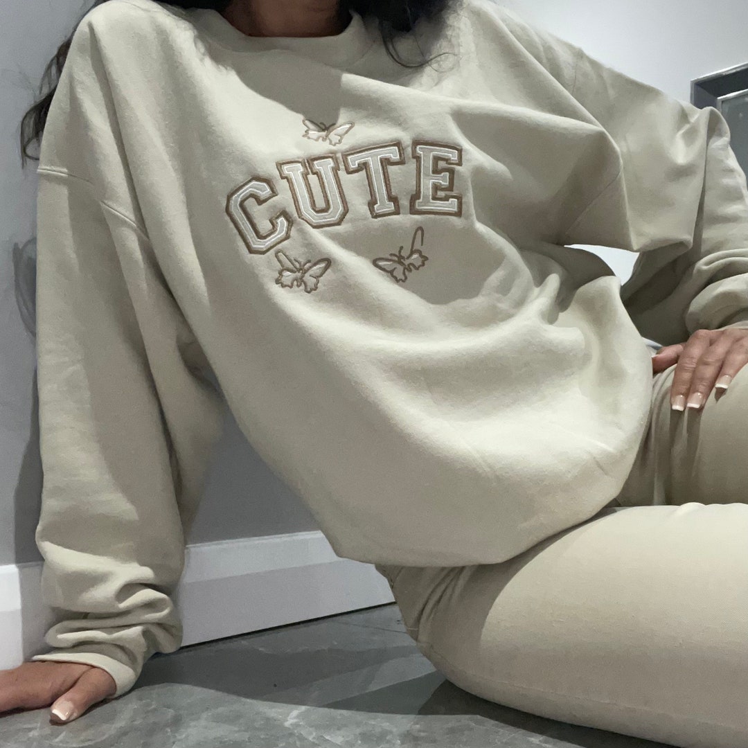 ANY TEXT Spellout Vintage Style Sweatshirt, Custom Personalised ...