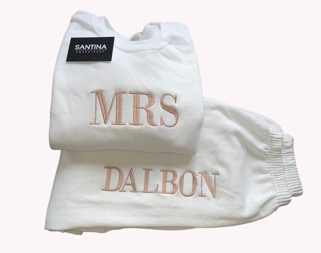 Personalised Bride Wifey Embroidered Tracksuit, Wedding Hen ...