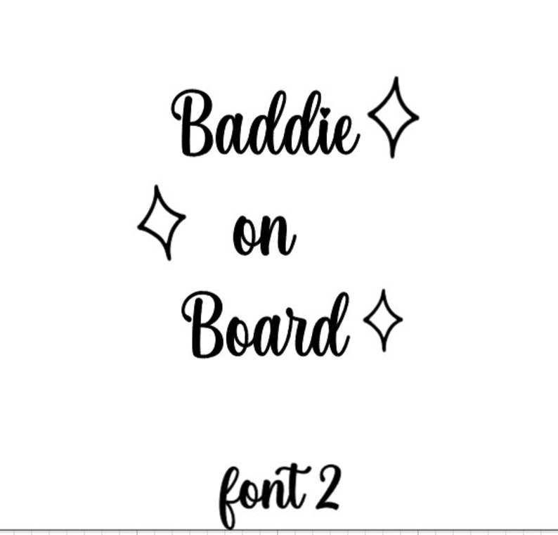 Baddie on Board Car Decal With Sparkles Vinyl Decal, Car Sticker, Cute ...