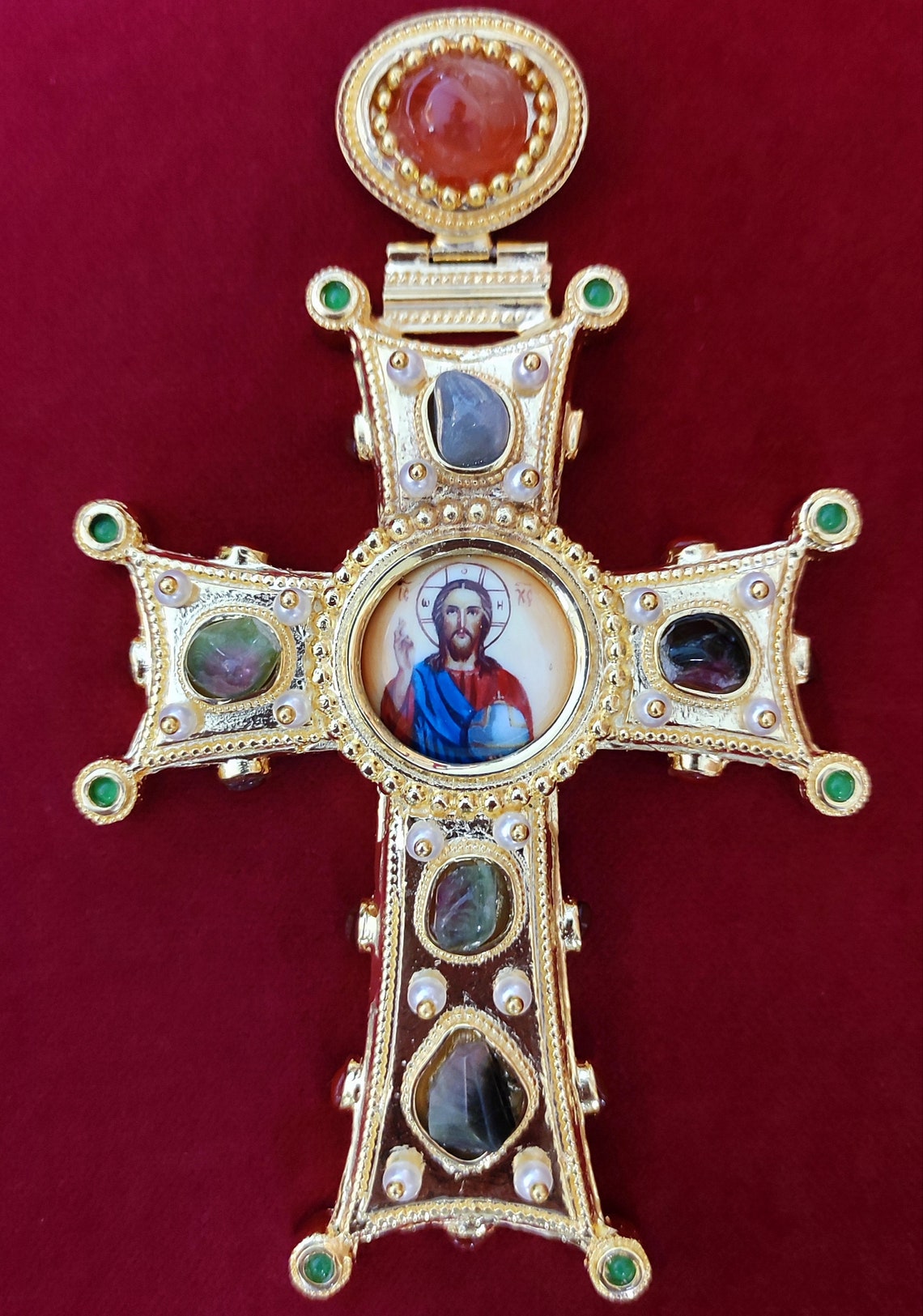 Pectoral Cross Byzantine Cross Orthothox Cross Catholic - Etsy