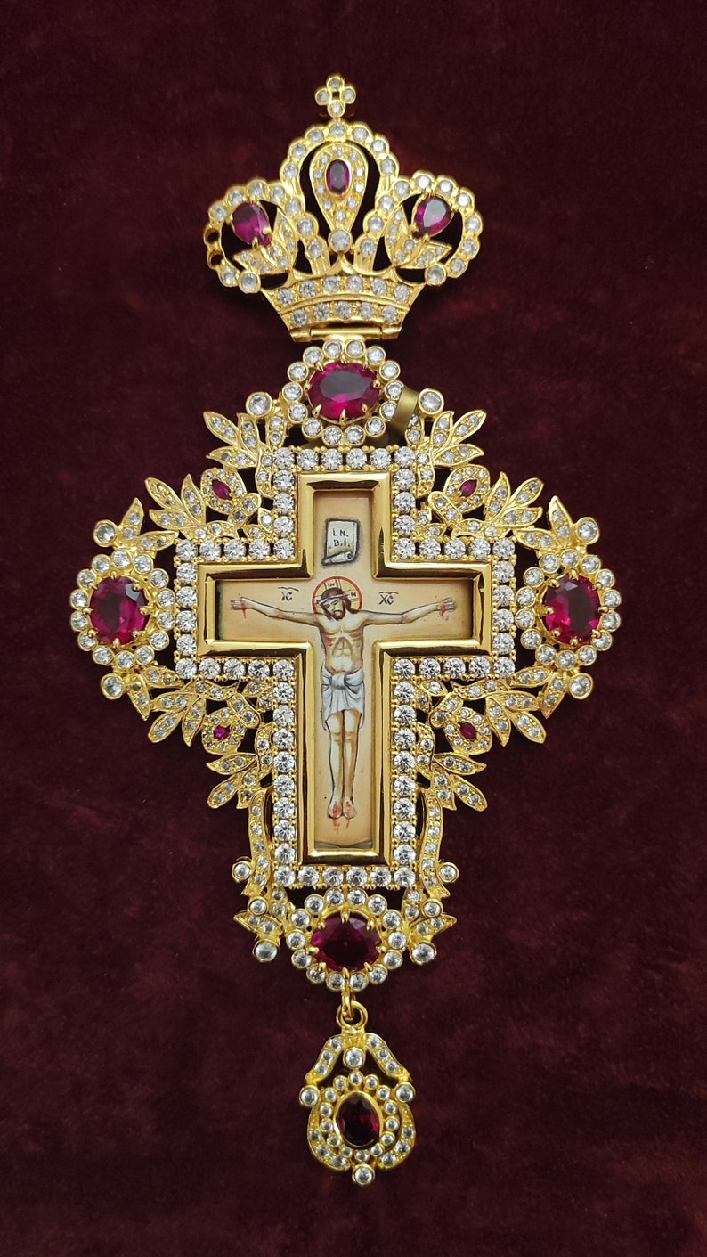 Pectoral Cross, Byzantine Cross, Orthothox Cross, Catholic Cross ...