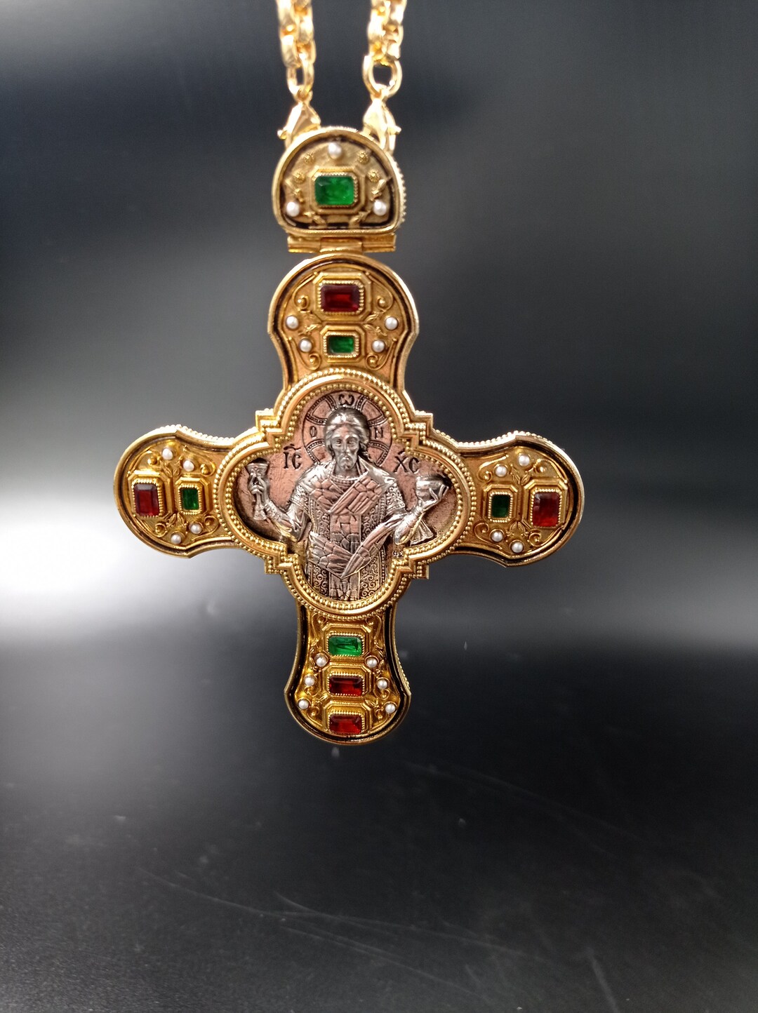 Pectoral Cross, Byzantine Cross, Orthothox Cross, Catholic Cross ...