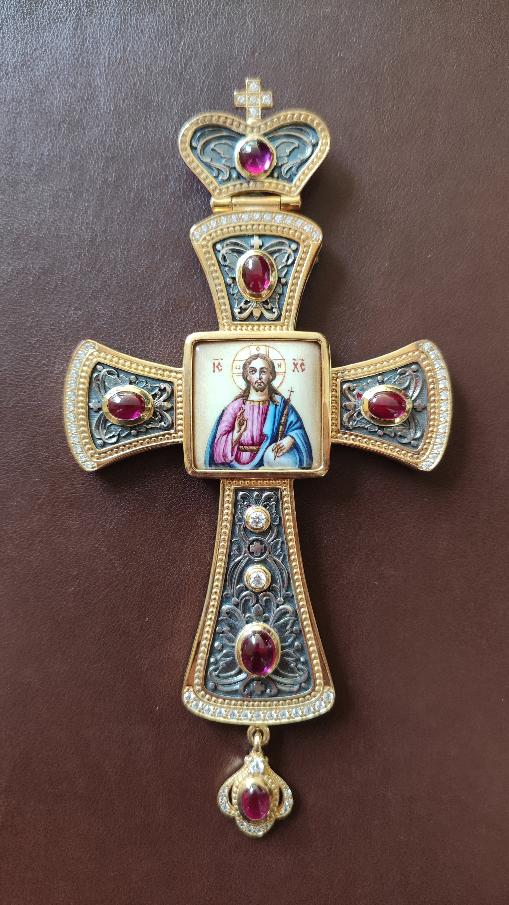 Pectoral Cross Byzantine Cross Orthothox Cross Catholic - Etsy