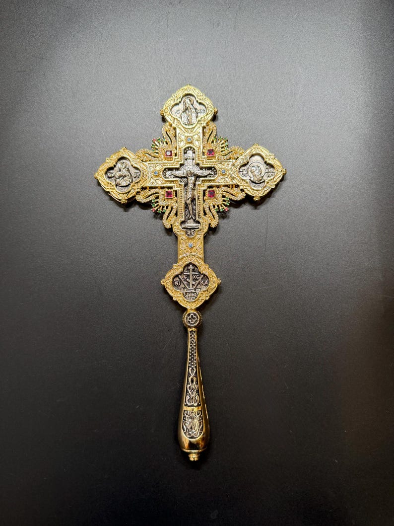 Handmade Blessing Cross, Byzantine Cross, Orthothox Cross, Catholic ...