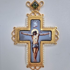 Pectoral Cross, Byzantine Cross, Orthothox Cross, Catholic Cross ...