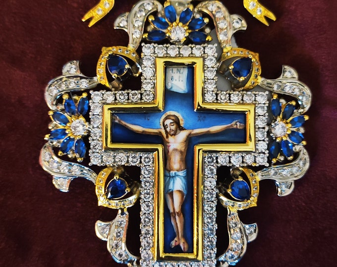Pectoral Cross, Byzantine Cross, Orthothox Cross, Catholic Cross ...