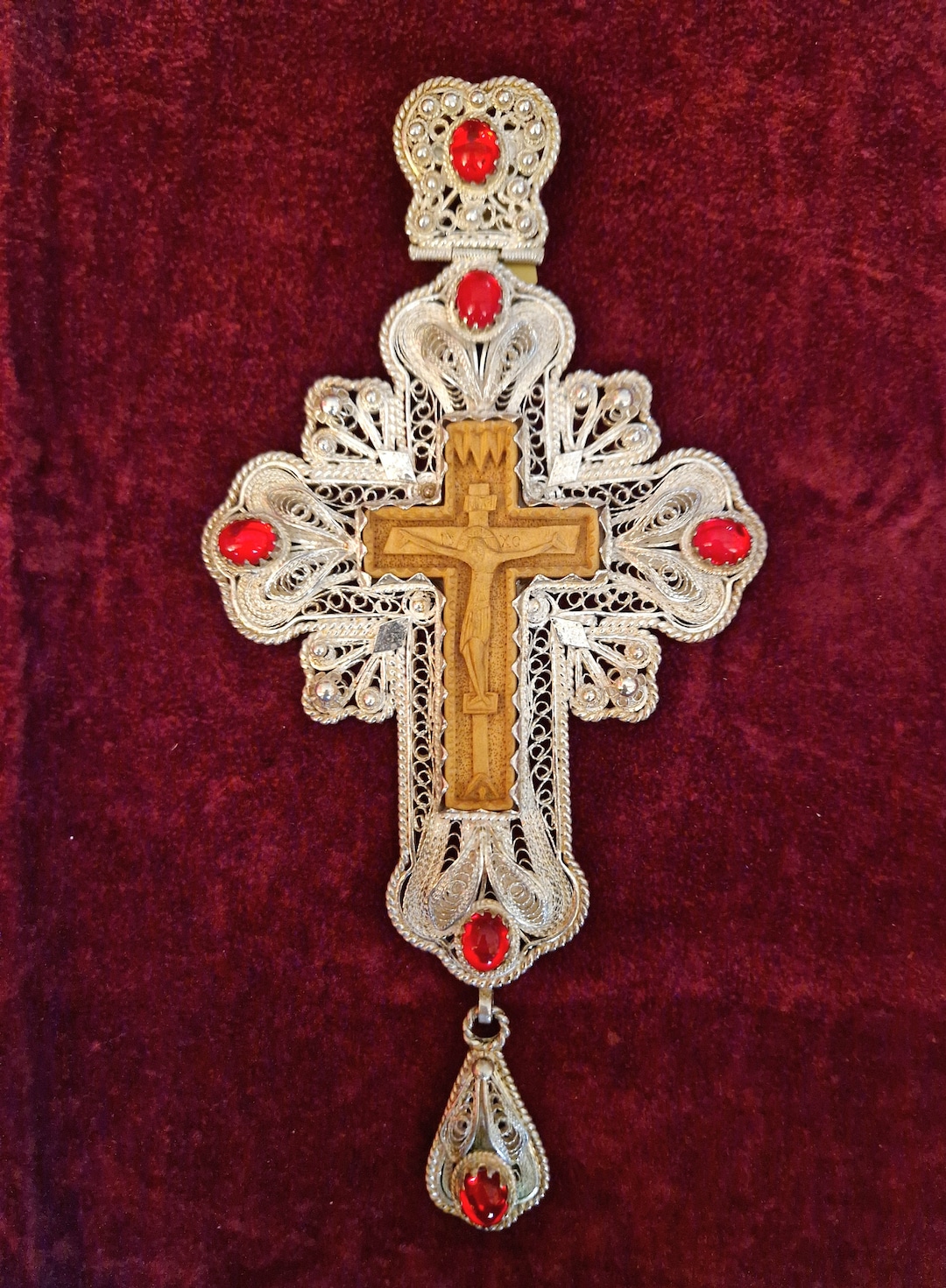 Croix pectorale, croix byzantine, croix orthothox, croix catholique ...
