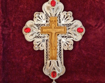 Pectoral Cross, Byzantine Cross, Orthothox Cross, Catholic Cross ...