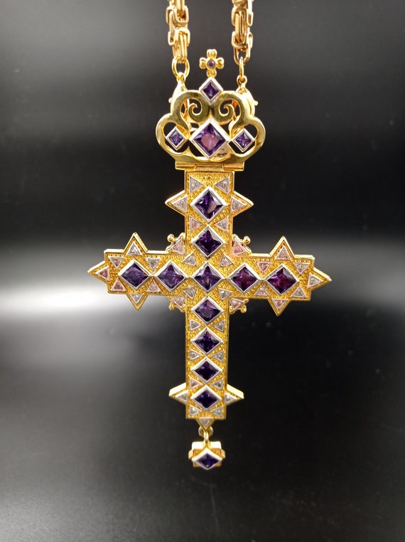 Pectoral Cross Byzantine Cross Orthothox Cross Catholic | Etsy